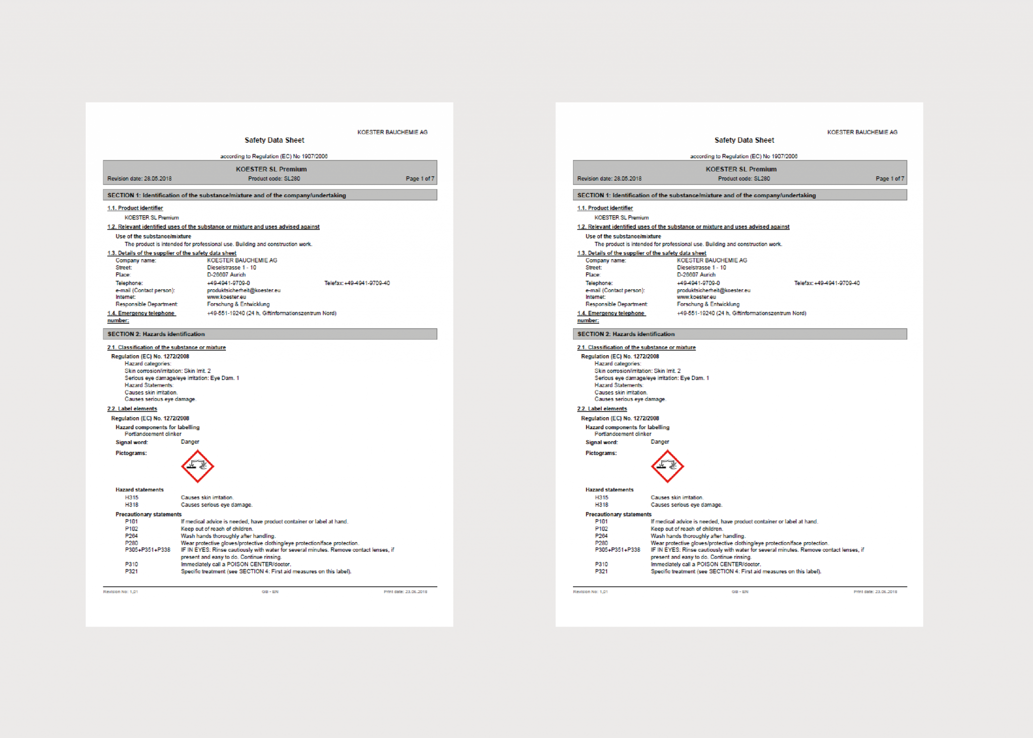 MSDS (Material Data Sheets) - Delta Membranes